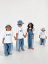 Kids Two-Tone Denim Pants | Soll. The Label – soll. the label